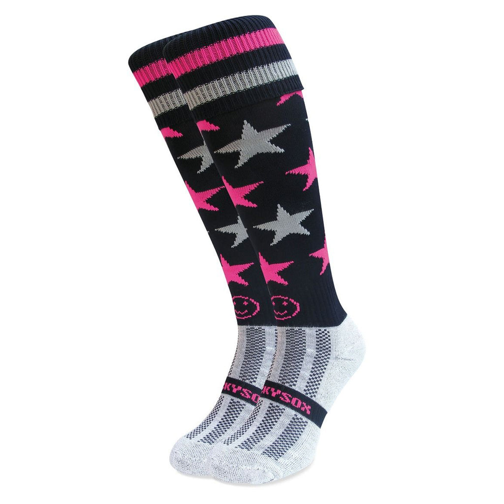Wacky Sox Super Stars Socks Multi Black Pink Grey | UK – Greaves Sports