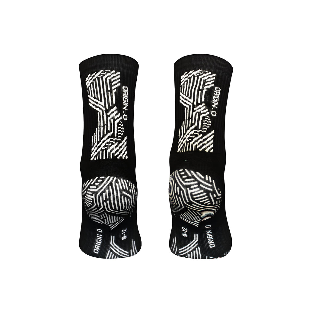Origin.0 Football Grip Socks Black/White | Precision – Greaves Sports