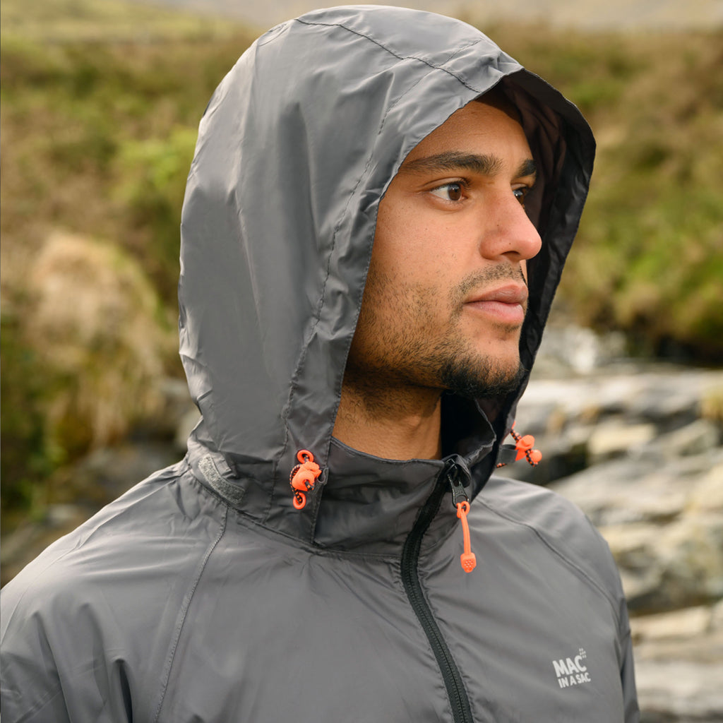 Mac In A Sac Origin 2 Adult Waterproof Jacket - Charcoal – Greaves Sports