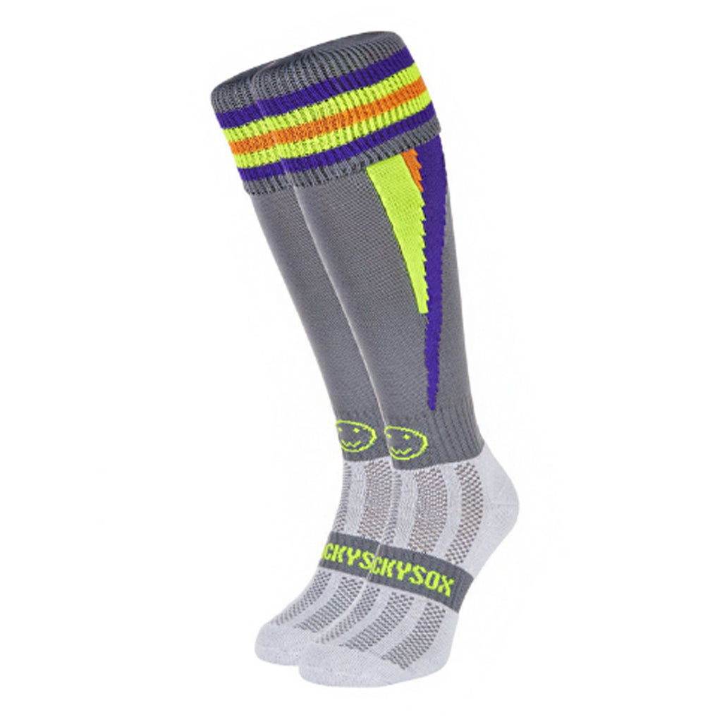 Wacky Sox Flash Harry Socks Grey | Coolmax Moisture Wick – Greaves Sports