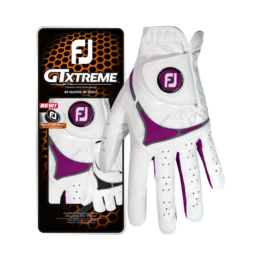 FootJoy GT Xtreme Golf Glove White/Fuchsia | Women – Greaves Sports